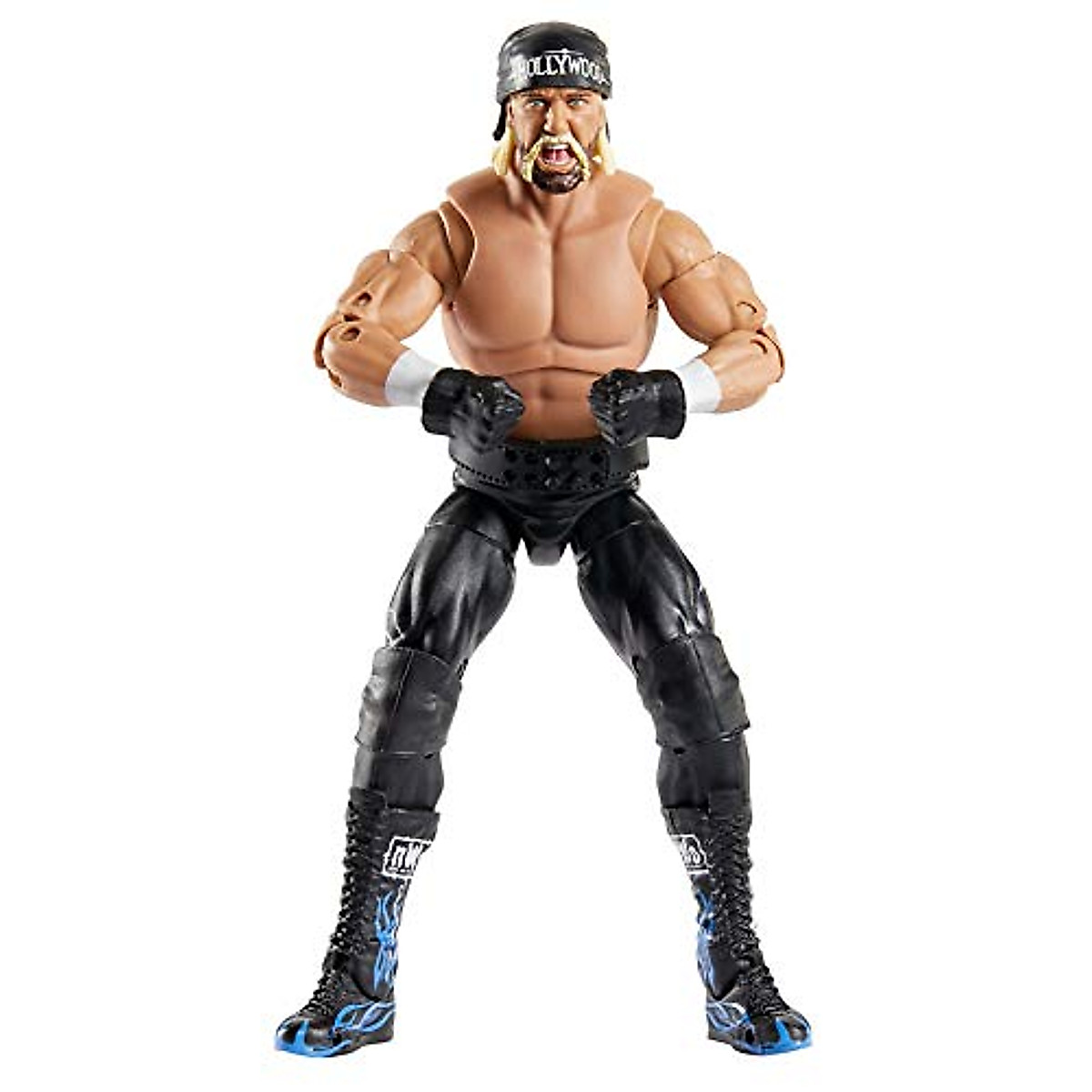 WWE Ultimate Edition Wave 7 Hollywood Hogan Action Figure 6 in with Interchangeable Entrance JacketLanternExtra Head and Swappable Hands for Ages 8 Years Old and Up