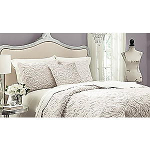 Vue Plush Décor Modern Geometric Square Decorative Throw Pillow, 18" x 18", Ivory