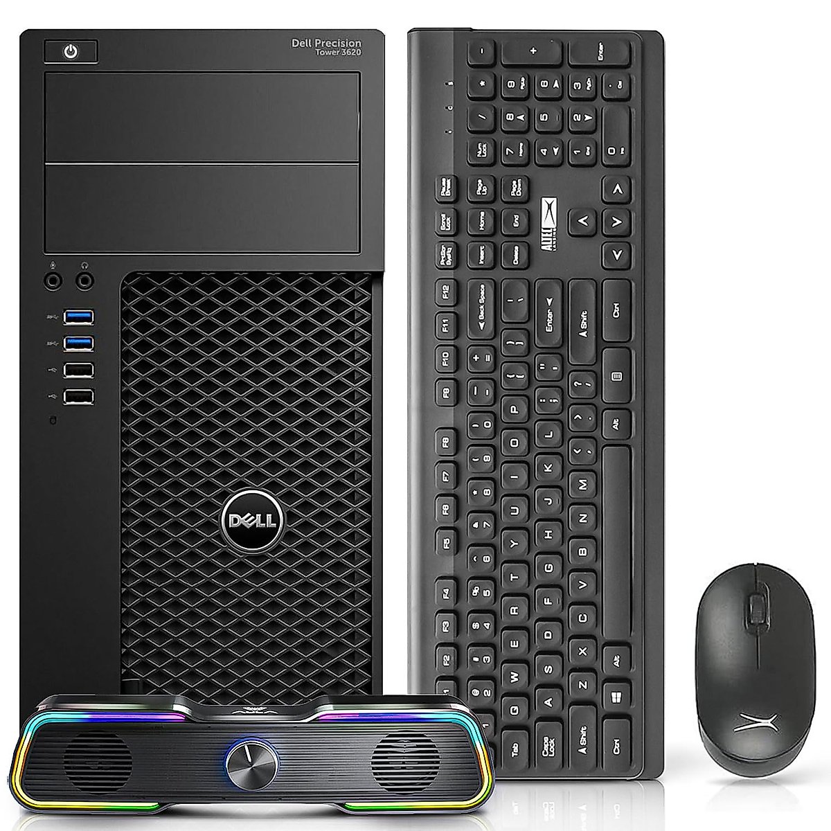 Dell Precision 3620 Tower Computer, Intel Core i5-7500 3.4GHz, 32GB DDR4, 512GB M.2 NVMe SSD+2TB HDD, Windows 10 Pro, HDMI Dual Monitor Support