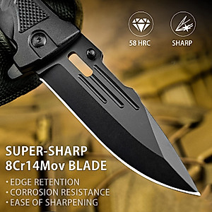 NedFoss Personized Pocket Knife for Dad with engraved BEST DAD EVER, Customized Pocket Folding Knife for Men, Gifts for Dad, Birthday Gifts Ideas from Daughter Son