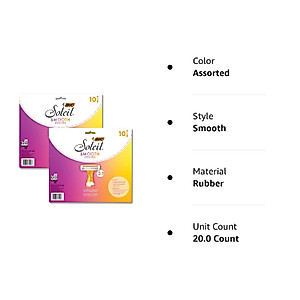 BIC Soleil Smooth Colors Razors with Aloe Vera and Vitamin E Lubricating Disposable Razors for Women, 20-Count, 3 Blades
