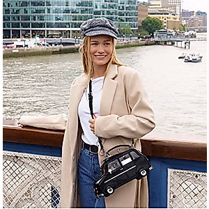 Vendula London - London Cats and Corgis Black Cab Novelty Collectible Bag w Crossbody Strap