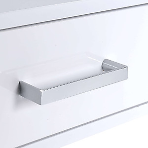 Acme Coleen Home Office Desk in White and Chrome