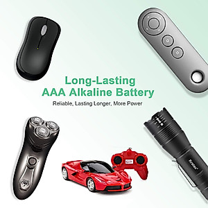 Kratax 24 Count AAA Alkaline Batteries AAA Alkaline Batteries, Long-Lasting, All-Purpose Triple A Battery for Household and Business