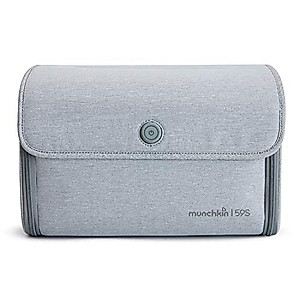 Munchkin® 59S™ UV Sterilizer and Sanitizer Bag - Perfect for Travel or Home Use; Eliminates up to 99% of Germs, Viruses & Bacteria, 21 UV-C LEDs