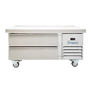 Empura 50" Two-Drawer Chef Base | Self-Contained Undercounter Refrigerated Equipment Stand for Restaurant Cafeteria Worktop | 880 lb Capacity | 50"W x 31.9"D x 26"H, Stainless Steel, 115v, NSF