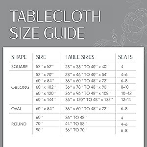 Elrene Home Fashions Windowpane Plaid Water- and Stain-Resistant Vinyl Tablecloth with Flannel Backing, 52 Inches X 52 Inches, Square, Gray