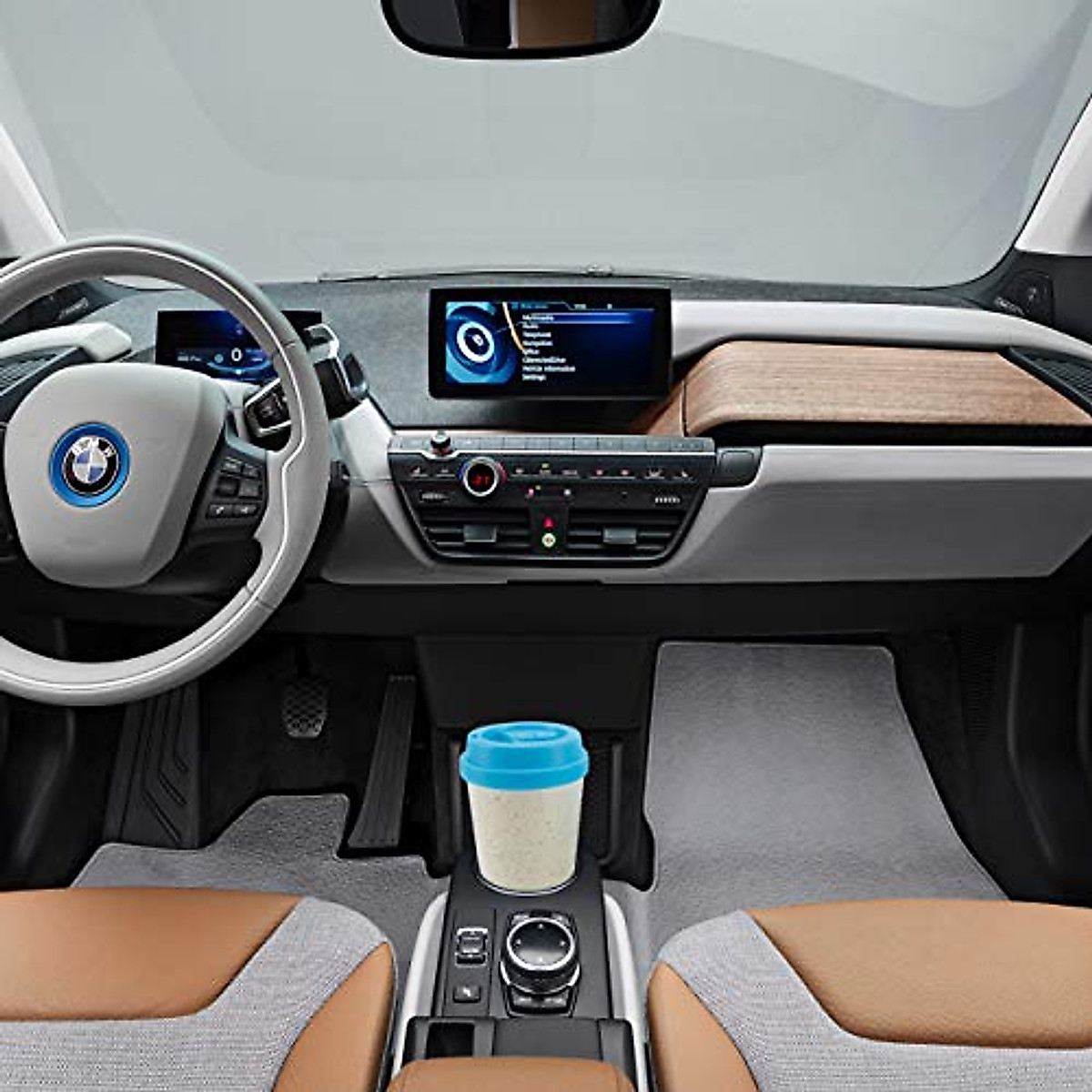 evron Spill Proof Travel Mug with Anti-Leak Locking Lid, Insulated Double-Wall Coffee Mugs for Hot and Cold Drinks (16oz 4 Pack)