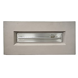 Christopher Knight Home Nicola Outdoor 40 Inch Rectangle Fire Pit, Light Gray