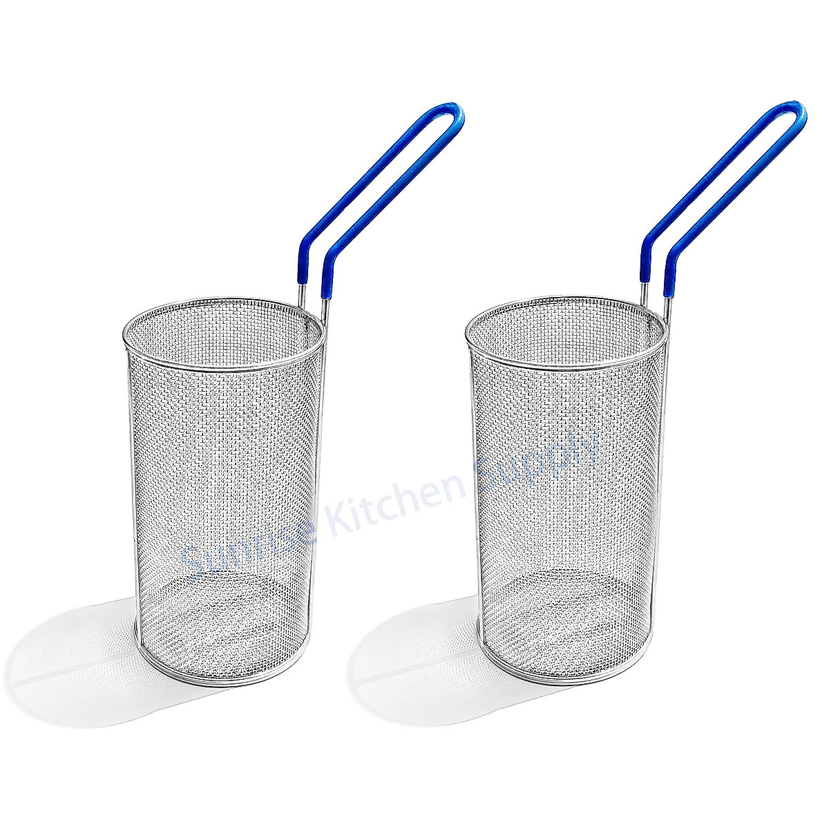 Sunrise Kitchen Supply Stainless Steel Pasta Boil Basket (2, 5" D x 9" H)