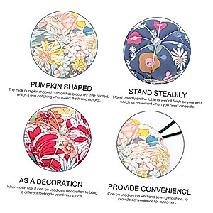 6 pcs Pumpkin Pin Pack Tool Stand Corsage Wristlet Band Keyboard Stands pin Cushion Bracelet Quilting Pin Cushion Gift for Mother Grandmother Pin Holder Pin Helper Pin Pad Sewing EXCEART