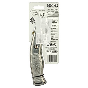 Stanley 0-10-819 Snap Off Knife"Pro" with retractable blade, Silver