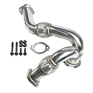 JDMSPEED New Turbocharger Y-Pipe Up Pipe Kit With Gasket Replacement For Ford 6.0L Diesel 2003-2007 Replaces# 5C3Z6K854CA 679-011 679-012 1846581C1