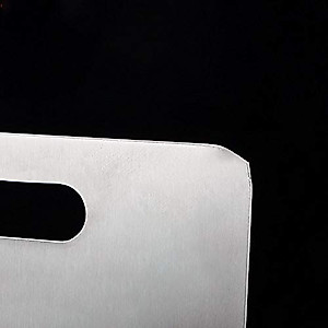 GULRUH Wood Cutting Boards for Kitchen, Multi-Function Stainless Steel Cutting Board Home Kitchen Rectangular Board Chopping Board Kneading Dough Cutting Boar