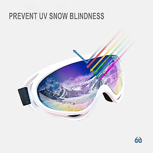 Histure Ski Snowboard Goggles UV Protection Anti Fog Snow Goggles for Men Women Youth