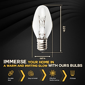 Seentech Ultra Durable 22002263 10W 120V Light Bulb - Perfect Replacement for Whirlpool, Kenmore, KitchenAid – Compatible with WP22002263, 3406124, 4344740, PS11739347, AP6006279 – Pack of 2