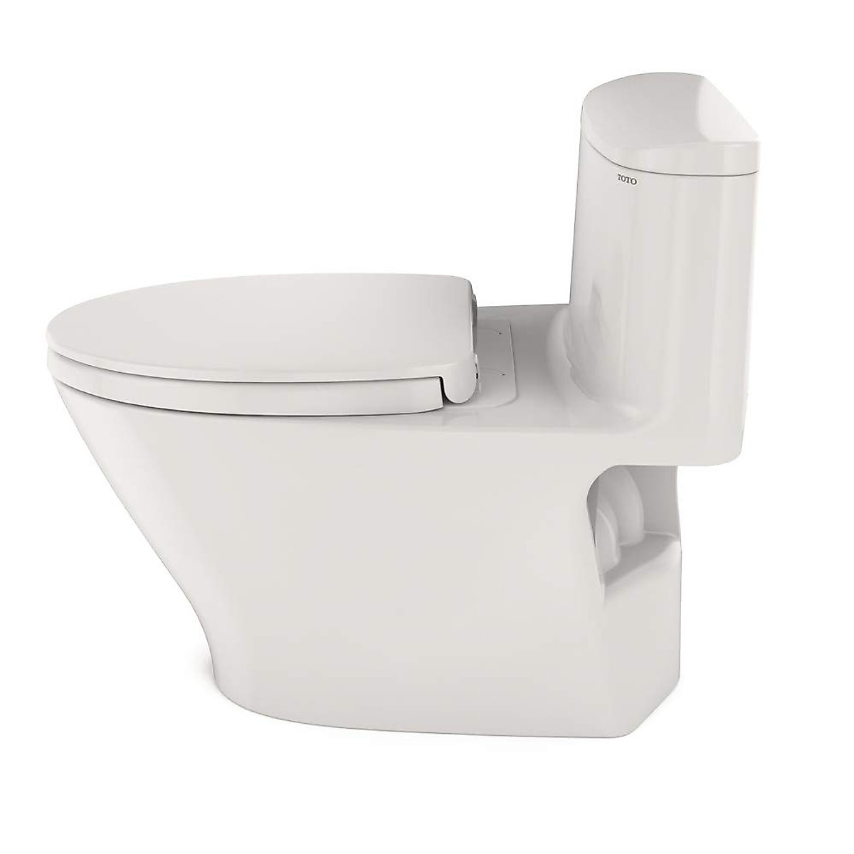 TOTO TMS642124CEFG11 Nexus 1.28 GPF One Piece Elongated Chair Height Toilet with Tornado Flush Technology - Seat Included Colonial White