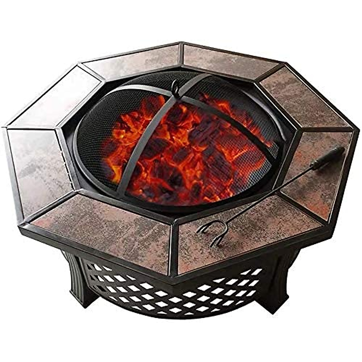 Fire Pits,BBQ Grill,for Outdoor Camping Picnic Bonfire Patio Backyard Garden Beaches Park,Family Essential Multifunctional Stove