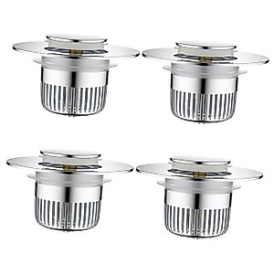 OSALADI 4pcs Kitchen Sink Stopper Strainer Filter Washbasin Plug Bathroom Sink Drainer Bathtub Drain Plug Bathroom Sink Stoppers Bathtub Sink Stopper Sink Plug Brass Toilet Plug