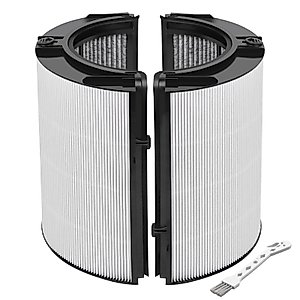VIEWALL 360° Glass True H13 HEPA + Carbon TP01 Replacement Filter Compatible with Dyson TP01, TP02, TP03, AM11, BP01 2-in-1 Air Purifier Filter