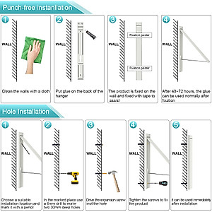 Ithywat Retractable Clothes Drying Rack,Space Saver Wall Mounted Folding Hanger for Laundry Room, Closet Storage Organization, Easy Installation Aluminium Dryer 1pcs