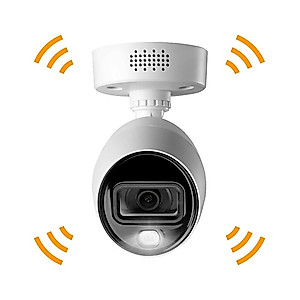 Lorex 4K 8-Channel 2TB Wired DVR System with 6X Active Deterrence Bullet Cameras