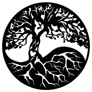 KLVOS Tree of Life Metal Wall Art Decor Family Tree Wall Hanging Art Sculpture for Living Room Bedroom Indoor Outdoor Garden Porch Patio Contemporary Home Art Decoration 24x24inch