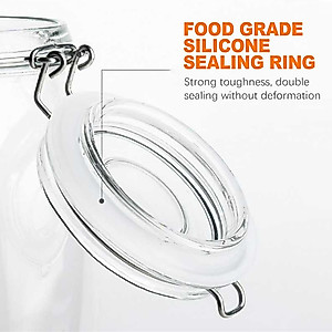 8pcs 3.75" Silicone Jar Gaskets Silicone Gasket, Rubber Seals for Glass Jars, Leak Proof Jar Seal Accessories, Suitable for Mason Jars Jar Lids