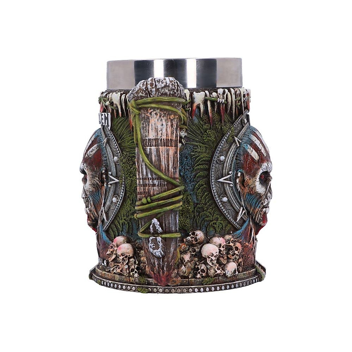 Nemesis Now Officially Licensed Iron Maiden Book of Souls Tankard, Multi Coloured, 17.5cm