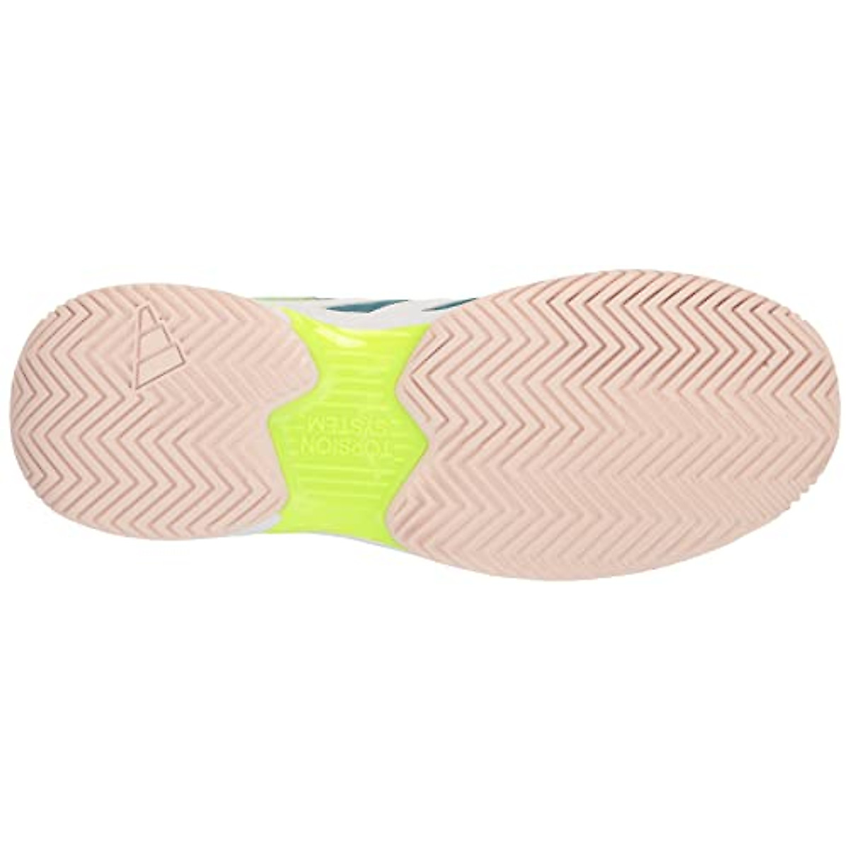 adidas Women's Court Jam Control Sneaker, Arctic Fusion/White/Lucid Lemon, 8