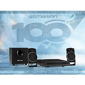 Emerson ED-8050 2.1 Channel Home Theater DVD Player and Surround Sound System with Subwoofer, HDMI Output, USB Playback, and Dual Speakers – Ideal for Immersive Movie and Music Experience