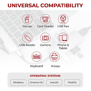 Nikkai USB-C to HDMI/ 2X USB-A Ports 3.0/ SD Card Reader Multiport Adapter - Silver