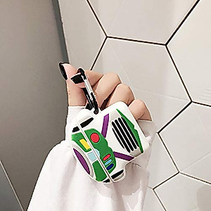 Airpod Case, Cute 3D Funny Buzz Lightyear Pocari Sweat Soft Silicone Cover, Kawaii Cool Keychain Design Skin, for Girls Children and Boys Airpod Case(KANSDF/Buzz Lightyear)