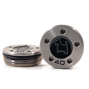 19th Hole Custom Shop 2 of 40g Black Scottie Dog Weight for Scotty Cameron Putters with Wrench Tool (Black)