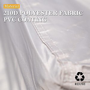 OVIOS Patio Furniture Set Cover Outdoor Sectional Sofa Set Cover Outdoor Sofa and Ottomans Cover Waterproof Furniture Covers, 78" L x 31" W x 29" H, Beige-Brown