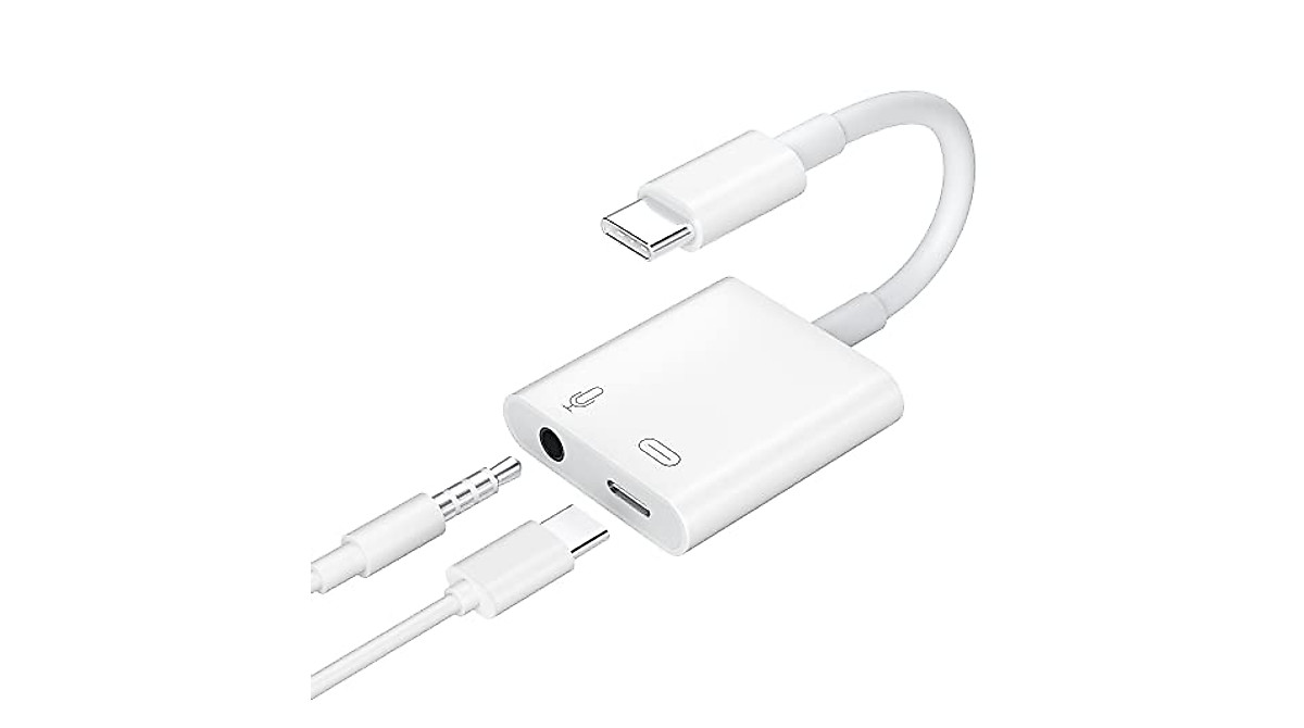 USB C to 3.5mm Audio Adapter - Charge & Listen Simultaneously