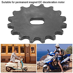 Alomejor Chain Sprocket Gear Electric Scooter Motor Engine 16 Tooth Sprocket Metal Chain Wheel for 12X17mm