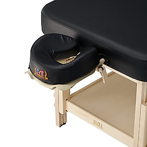 Mt Massage Harvey Comfort Stationary Massage Table Package Spa Salon Beauty Bed Massage Bed Beauty Table Spa Salon Tattoo Physical Therapy Wide Massage Table (Black with Ambient Light)