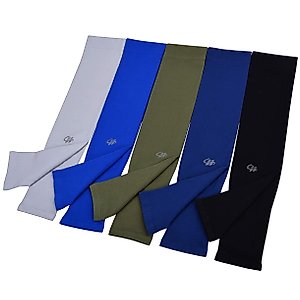 HOPESHINE Arm Cooling Sleeves UPF 50+ UV Protection Compression Cycling Outdoor Sports 5-Pairs