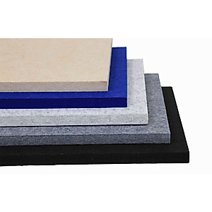 VERSARE SoundSorb Desktop Privacy Panels | Noise Dampening Modesty Panels for Desks | Edge Clip Mounts | PET Material | 24" x 24" Marble Gray Panels with Edge Clips