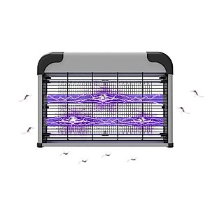 VOLTORB Electric Bug Zapper, Buzzbug Mosquito Zapper, Mosquitoes Flies Killer Repellent Indoor Insect Killer Powerful 2800 Volt Grid UV Light, with Washable Tray Clean Brush Steel Chain