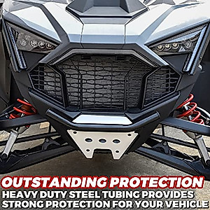 SAUTVS Front Bumper for RZR Turbo R/ Pro R 22-23, Black Front Brush Guard Protector Low Profile Bumper Pre Runner Bumper for Polaris RZR Turbo R / Pro R 2022-2023 Accessories (Replace #2884354)