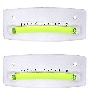 2-Pack Bubble Graduated Scale Levels Trailer Leveler Large (White)