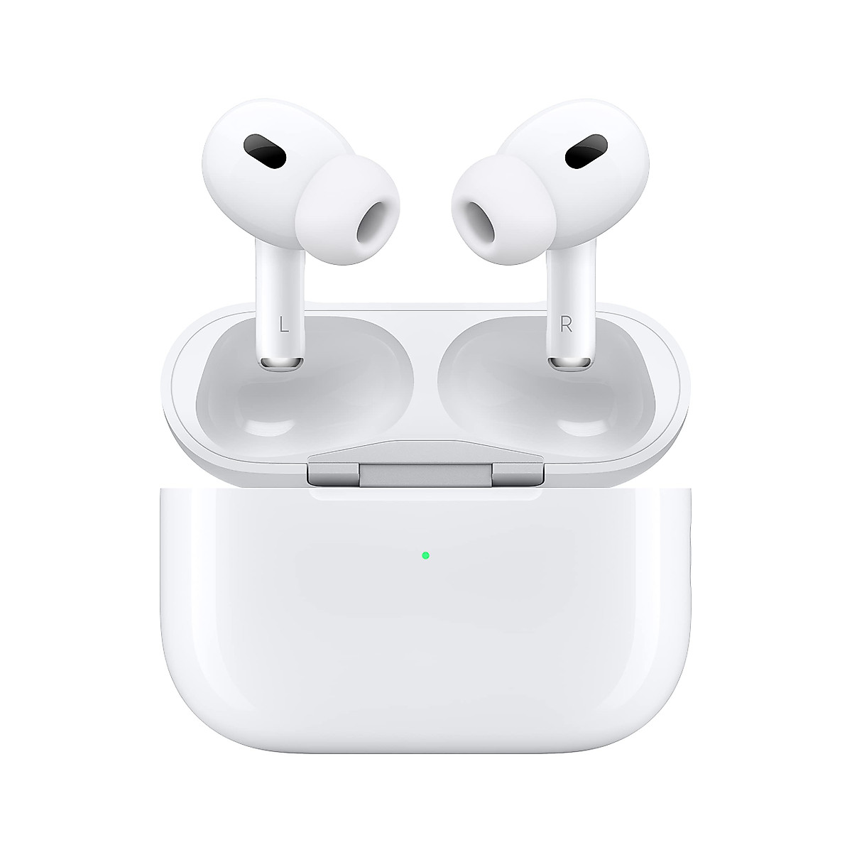 Apple AirPods Pro (2nd Generation) Wireless Ear Buds with USB-C Charging, Up to 2X More Active Noise Cancelling Bluetooth Headphones, Transparency Mode, Adaptive Audio, Personalized Spatial Audio