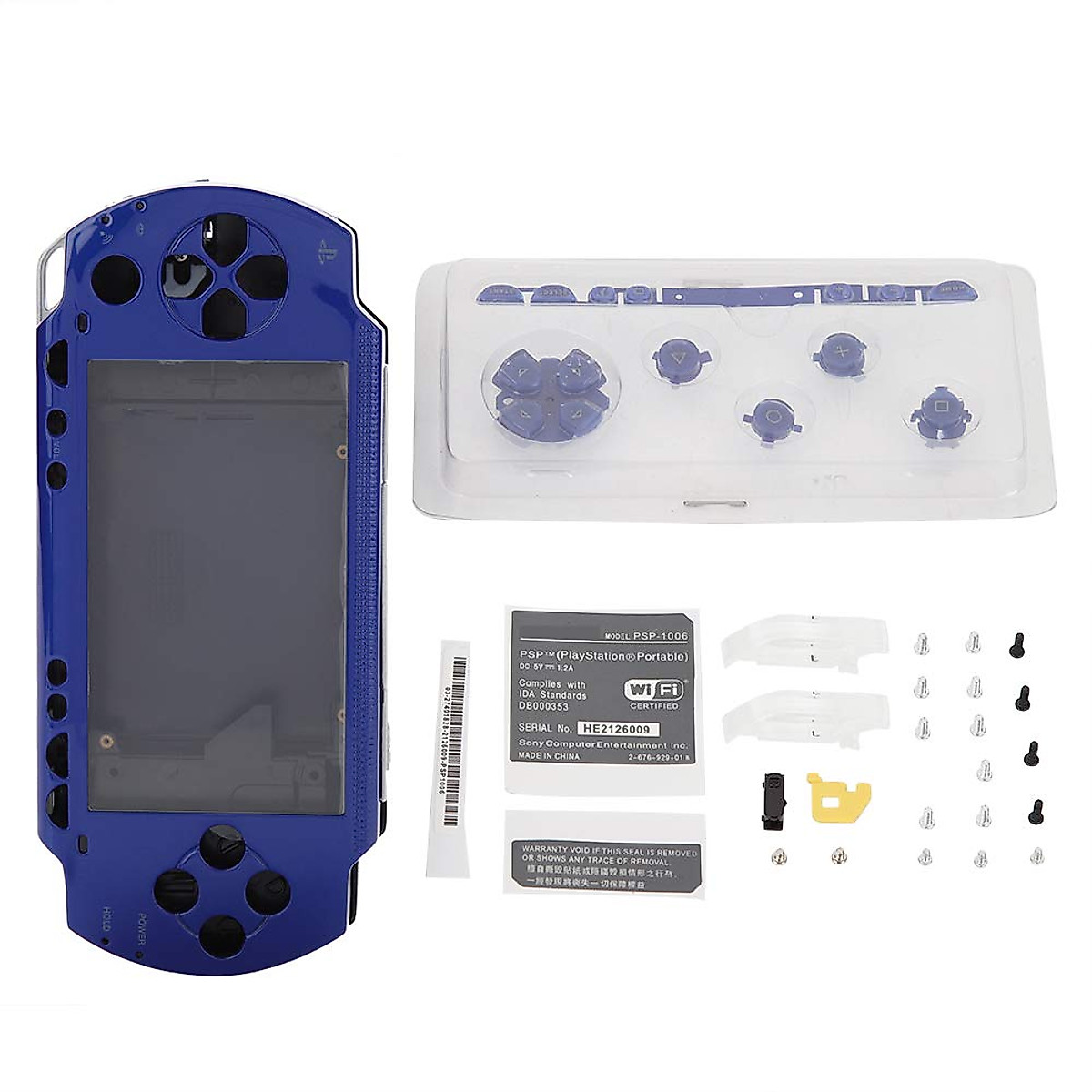 Case Cover Shell Housing Replacement, Strong Anti-Skid Shell with Buttons, Fashionable Appearance(Blue)