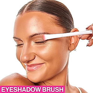 wet n wild Eyeshadow Brush, Precision Blending Application, Soft Synthetic Fibers, Ergonomic Handle for Comfortable Precision Control