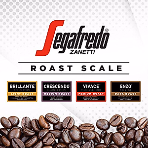 Segafredo Zanetti Ground Coffee, Vivace Medium Roast, Made with Arabica Beans, Vivacious and Balanced Flavor