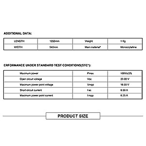 Flexible Monocrystalline Solar Panel Can Charge 12V Battery for Car/Boat/ Home Waterproof Solar Panel (18V 100W 3pc)