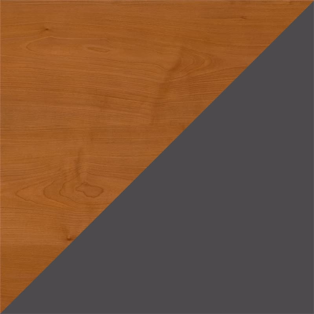 Bush Business Furniture Series C 72W x 36D Bow Front Desk in Natural Cherry