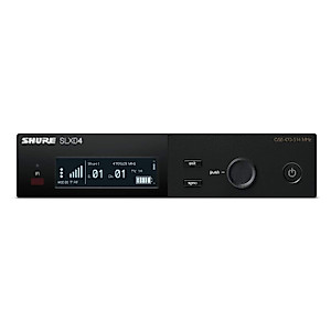 Shure SLXD4 Single Channel Receiver - for use with SLX-D Digital Wireless Microphone Systems, Transmitter Sold Separately | G58 Band (SLXD4=-G58)